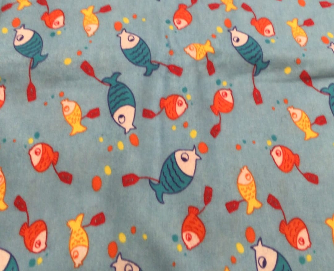 Vintage Fish FLANNEL - Etsy
