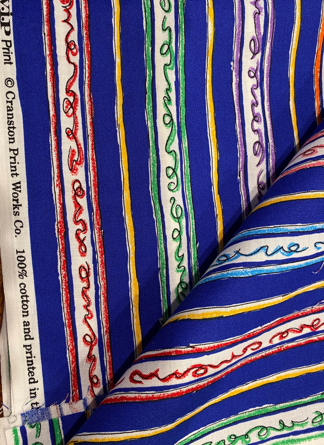 Vintage VIP Cranston Village Fabric - Etsy