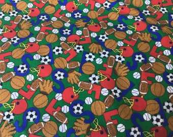 Sports Love Pattern Fabric Girls Love Sports by Artfulfreddy by ...