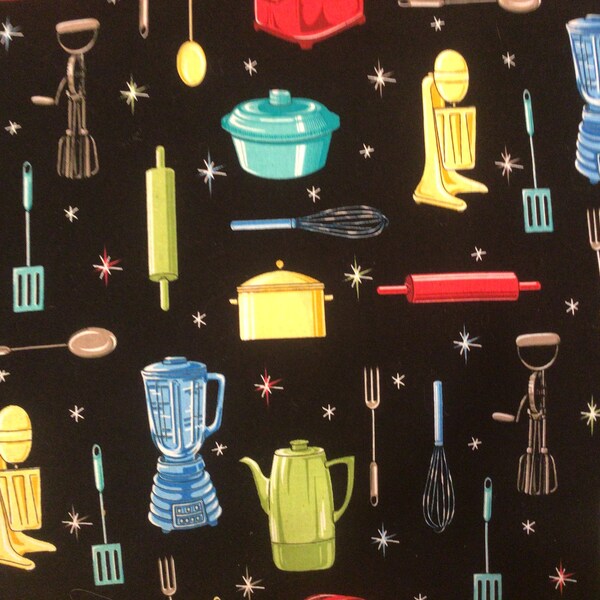 Retro Kitchen Fabric - Etsy