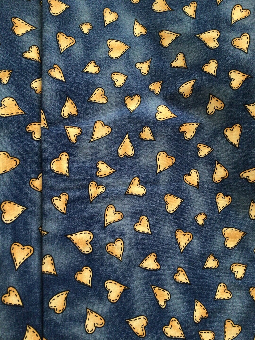 David Textiles Heart Print Fabric - Etsy