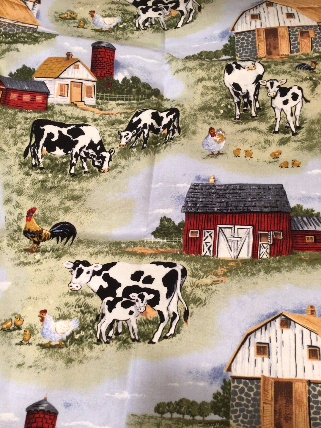 Timeless Treasures Farm Print - Etsy
