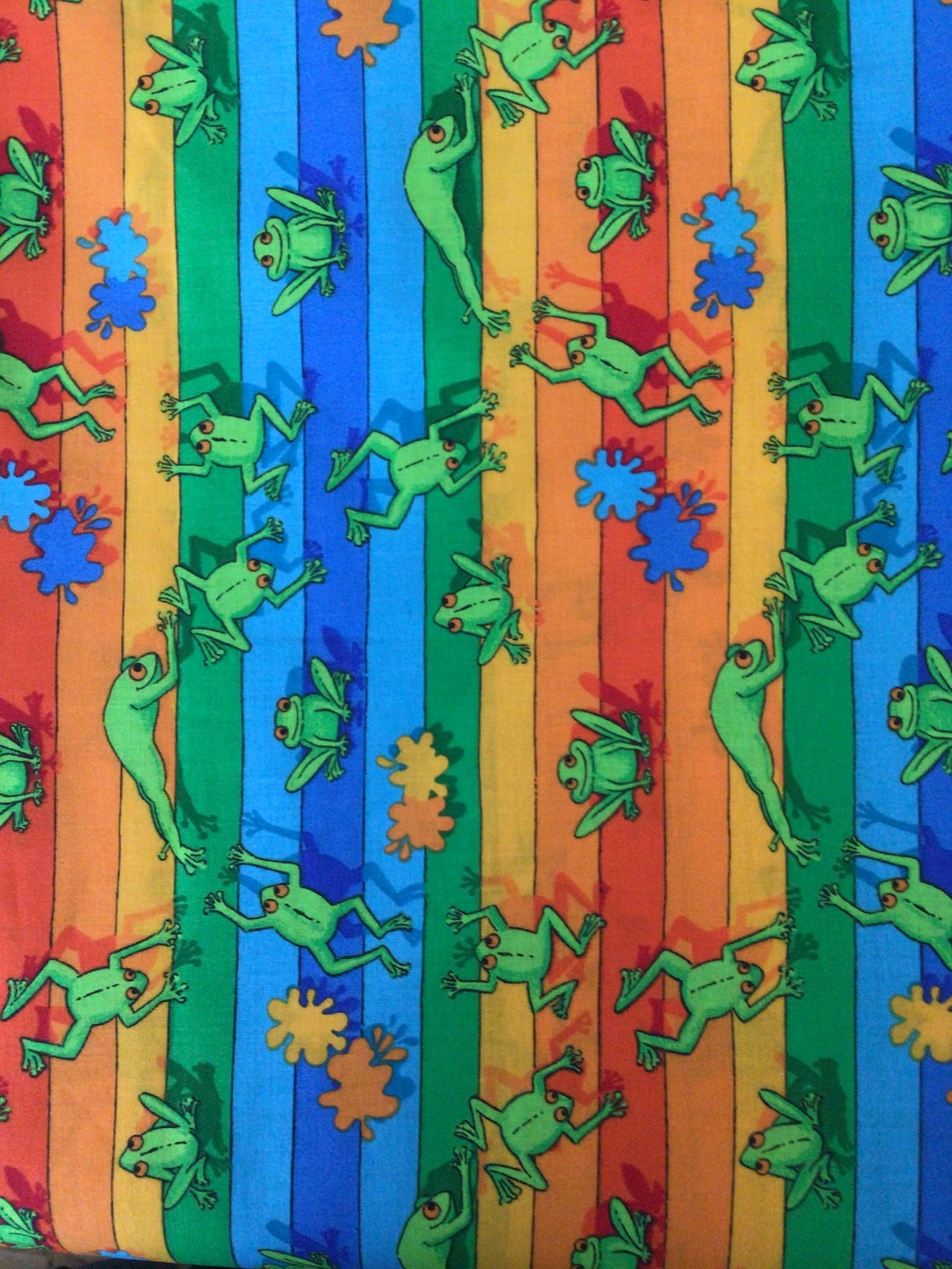 Vintage Frog Fabric - Etsy