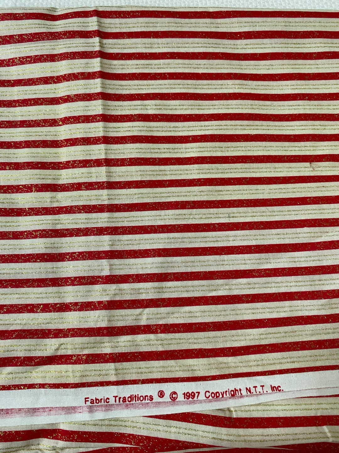 Fabric Traditions Red Stripe - Etsy