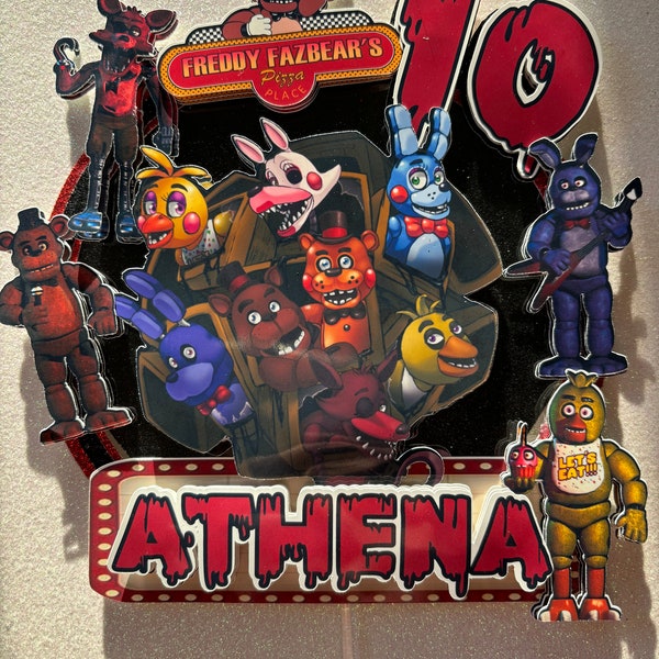 Five Nights at Freddys Cake Topper - Etsy