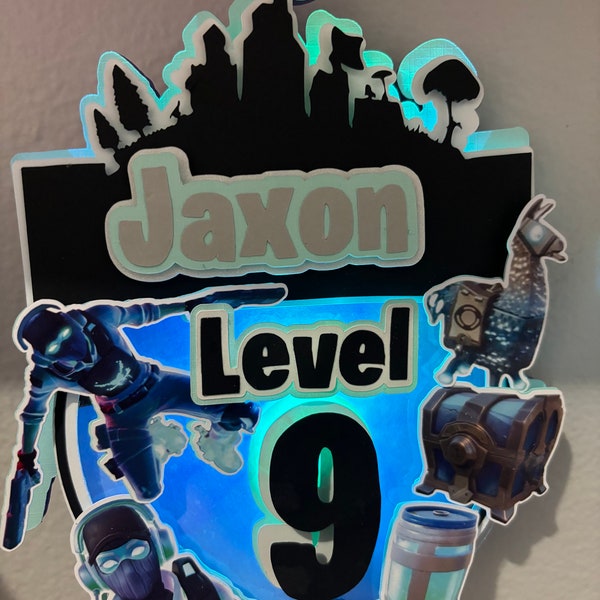 Fortnight Cake Topper - Etsy
