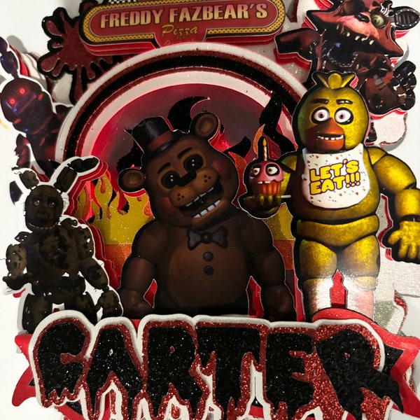 Five Nights at Freddys Cake Topper - Etsy