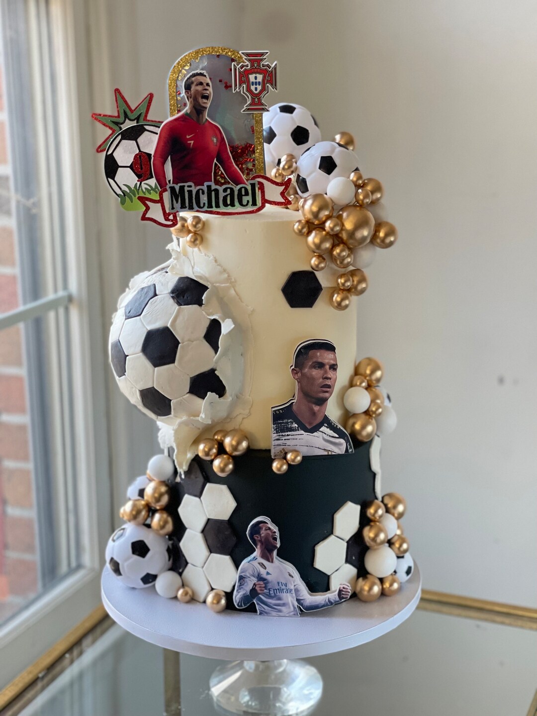 Ronaldo or Messi Soccer Custom LED Light up Cake Topper 3D - Etsy
