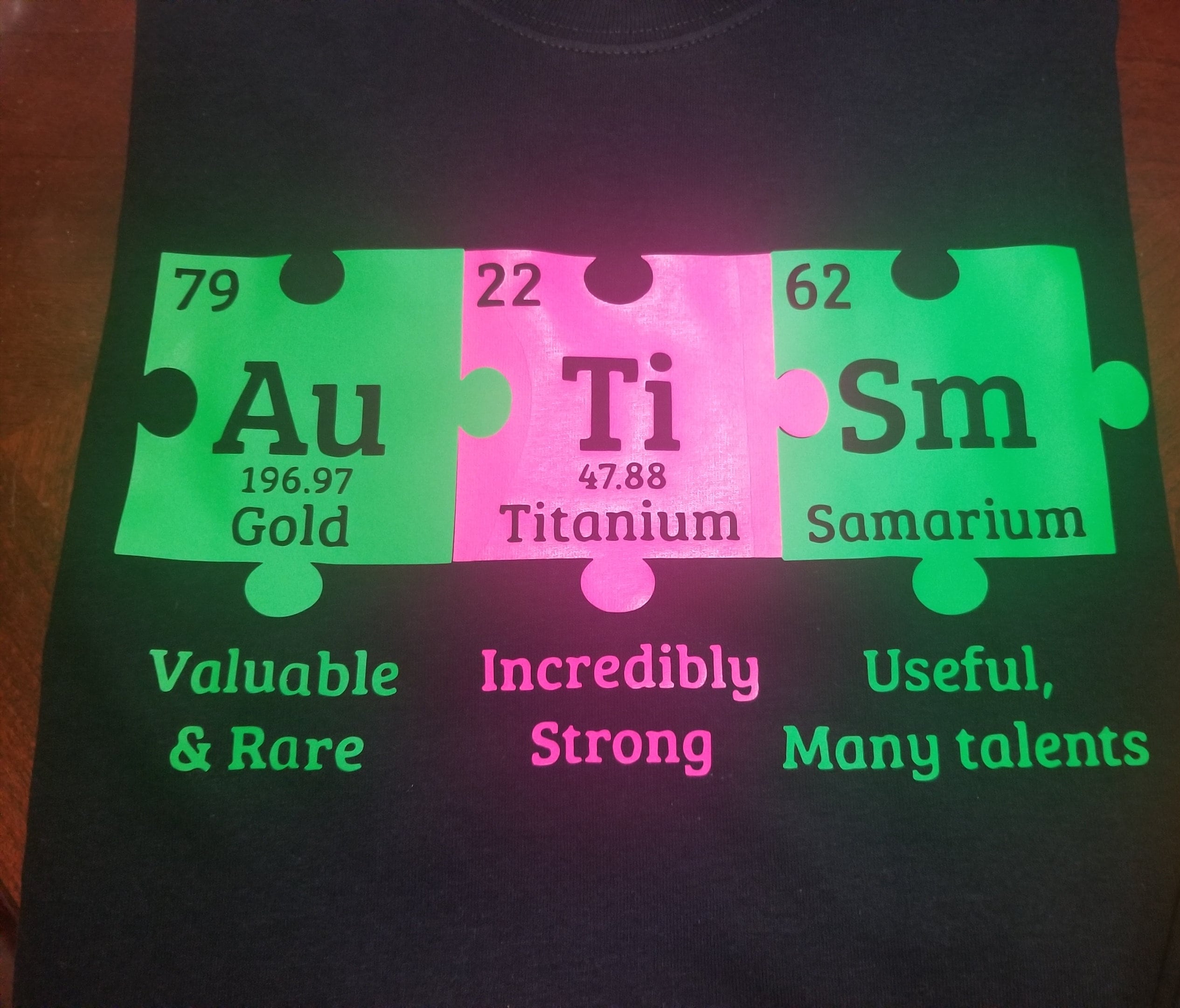 Autism Periodic Table Puzzle Tee - Etsy
