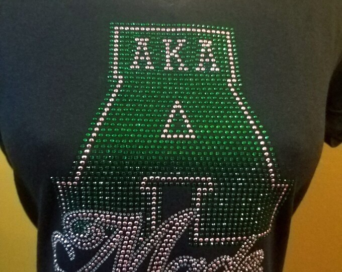 Rhinestone AKA Made Big A Tee - Etsy