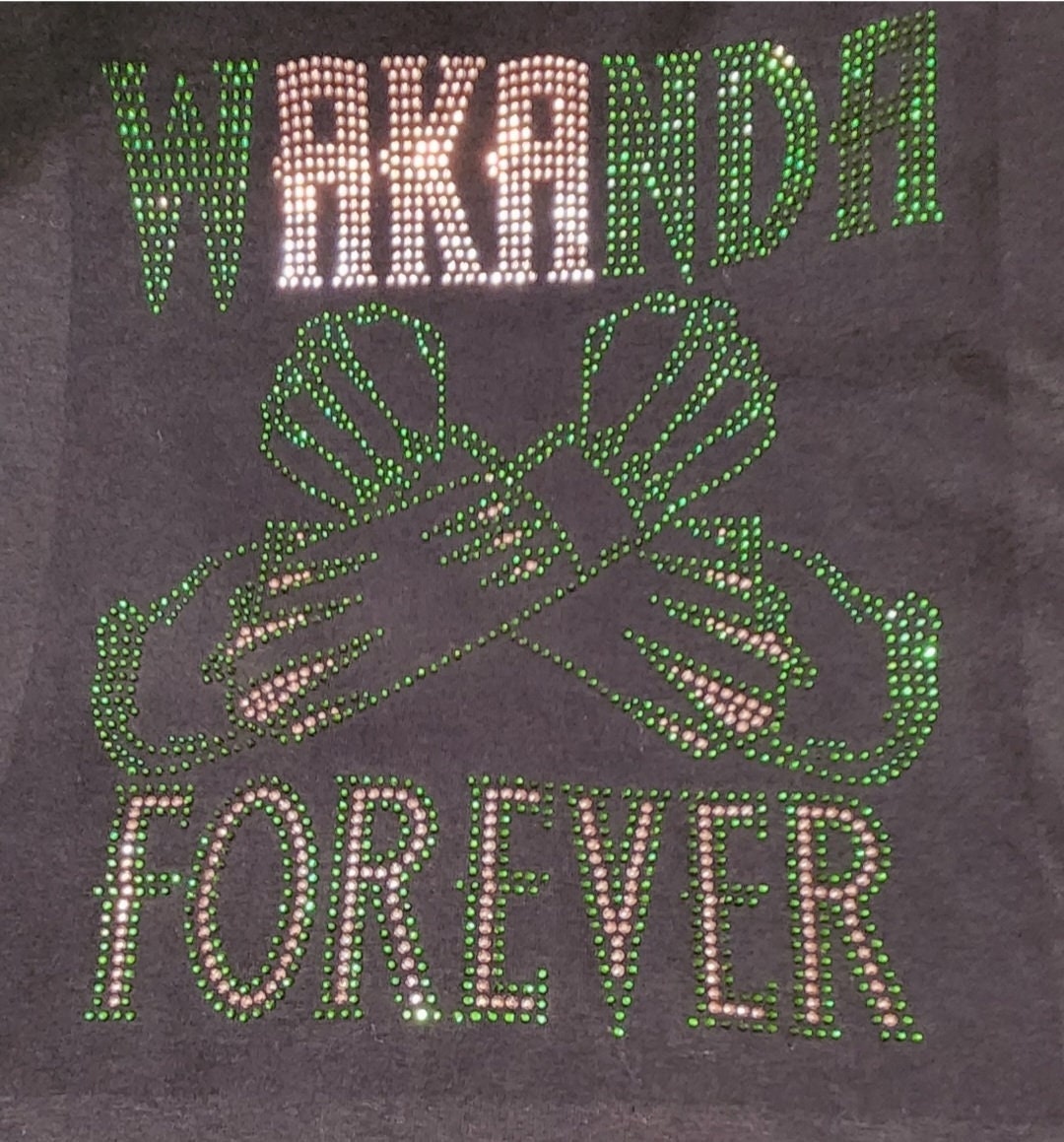 Wakanda Cross Arm Rhinestone - Etsy