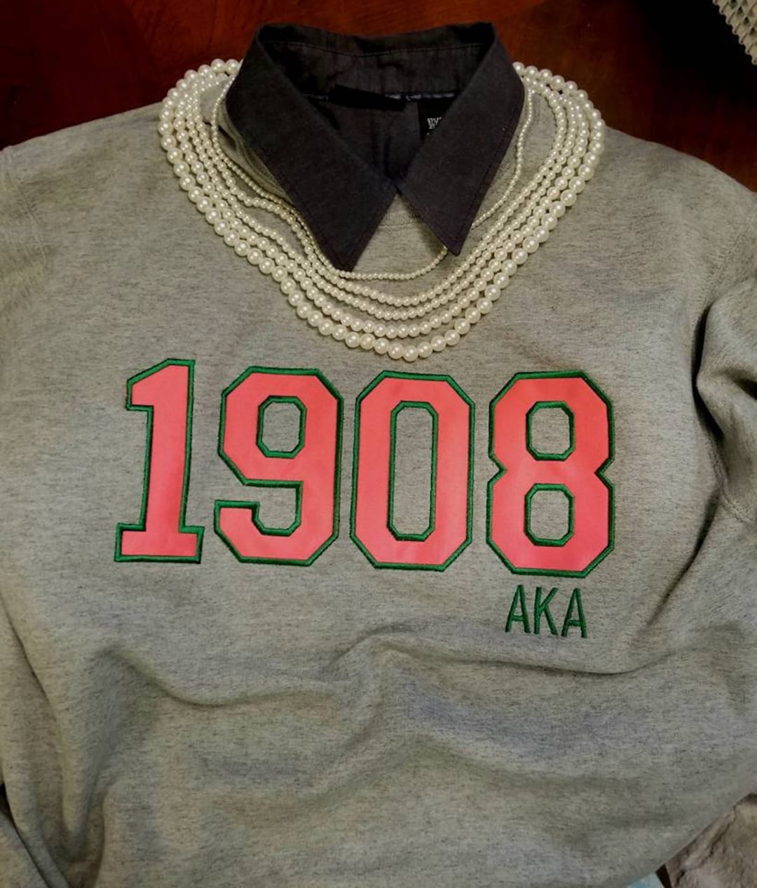 Year Embroidered 1908 AKA Sweatshirt - Etsy