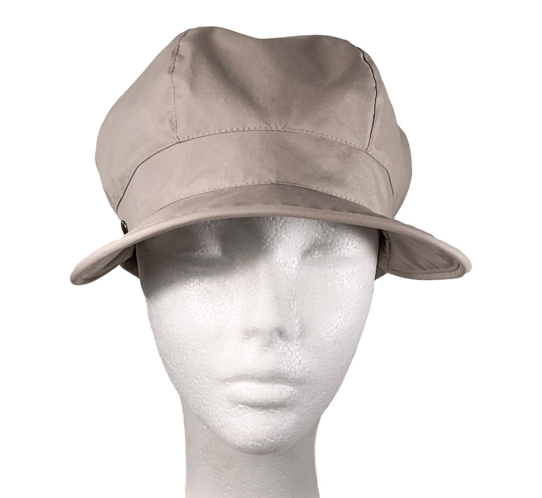 NEW Rain Cap in Tan and Charcoal HDC-RN, A Waterproof, Windproof Head ...
