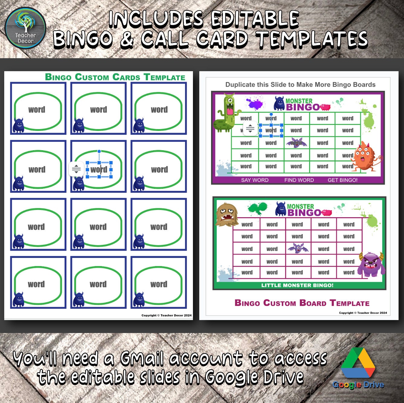 Monster Sight Word Bingo Game: Homeschool Phonics (digital Download) - Etsy