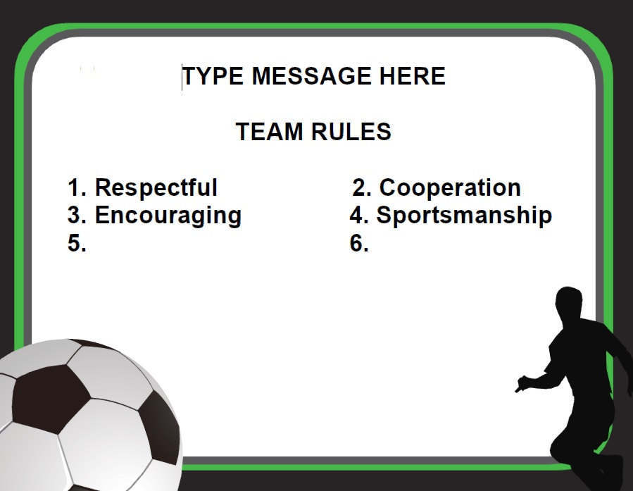 Soccer Theme Bulletin Border, Editable Name Tag & Banner, With Editable ...