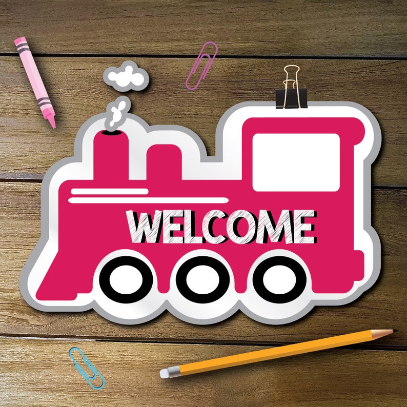 Kindergarten Wall Decorations, Train Classroom Rules Banner, First Day ...