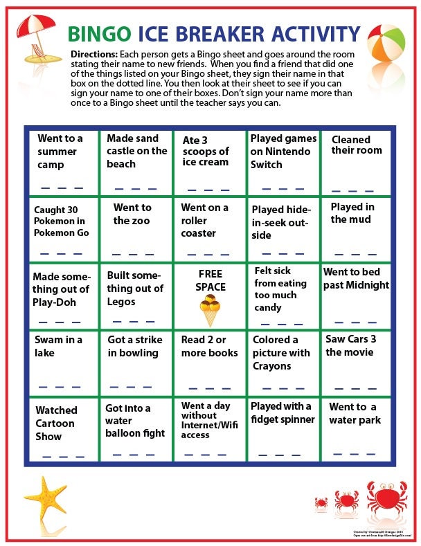 First Day of School Activities, Back to School Ice Breaker, Get to Know ...