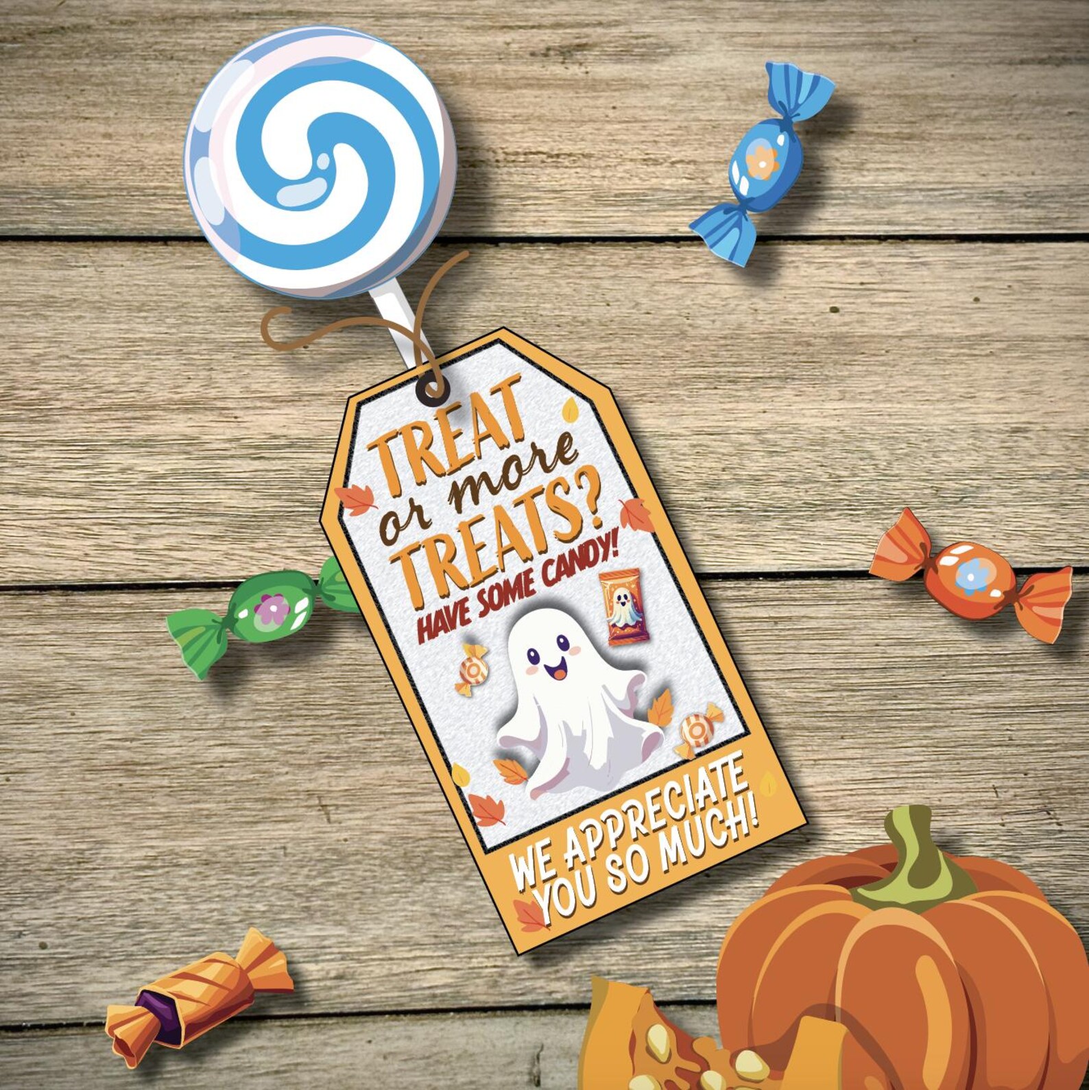 Halloween Tags Printable, Fall Thank You Tags, Fall Gift Basket ...