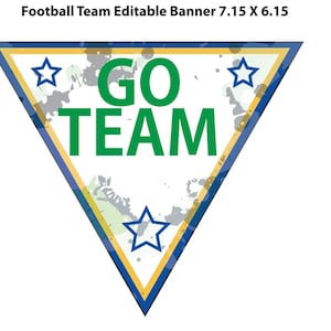 Football Theme Bulletin Border Banner Name Tags & Editable | Etsy
