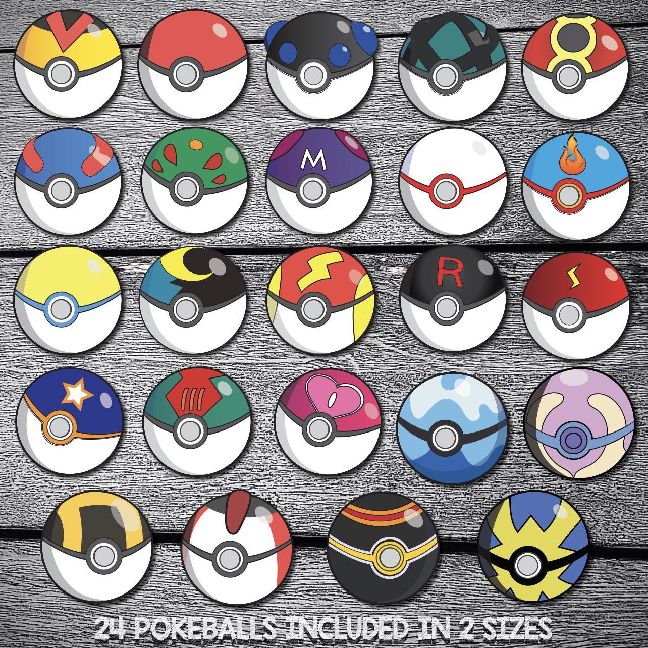 Pokeball Name Tags With Editable Templates, Pokemon Party, Pokemon ...