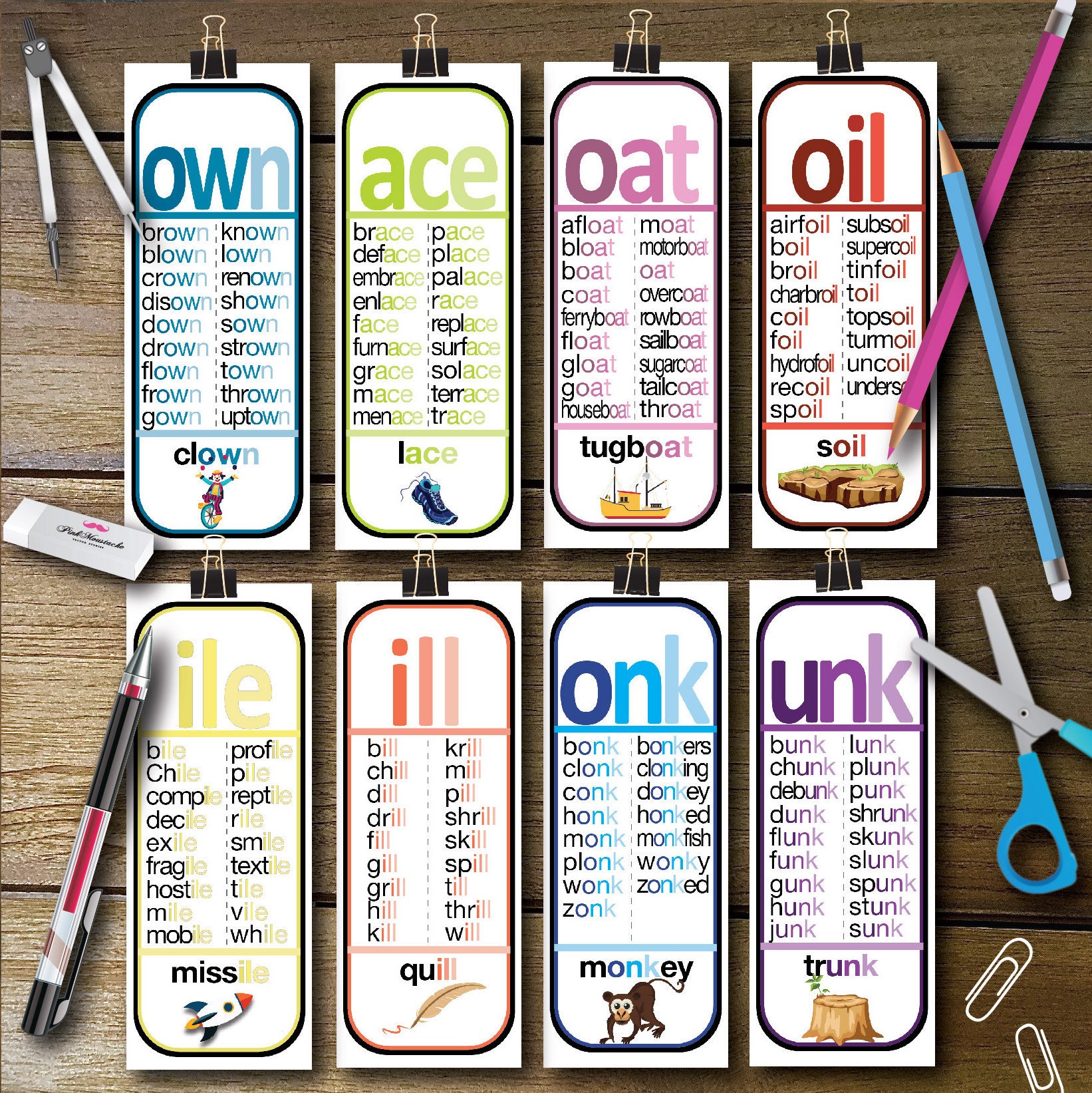 3 Letter Word Endings Sound Wall Phonics Posters Color - Etsy