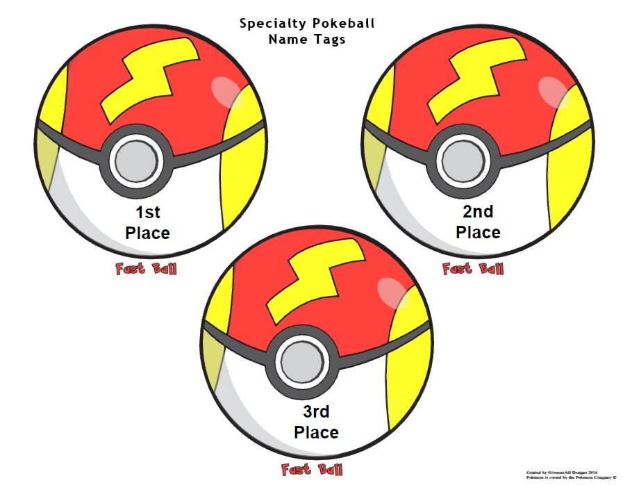 Pokemon Pokeballs With Names