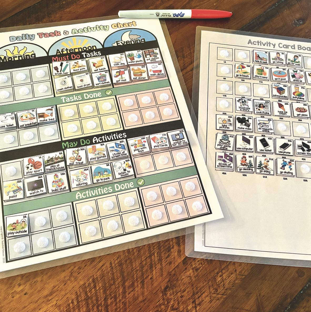 Visual Schedule, Routine Cards, Cleaning Checklist for Kids, Routine ...