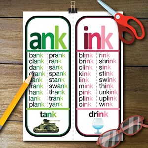 3 Letter Word Endings, Sound Wall, Phonics Posters, Color Coded ...