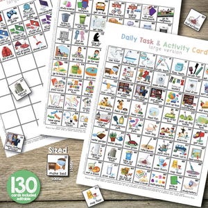 Kids Weekly Visual Schedule: Chore Chart, Routine Chart (editable ...