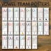 Vowel Team Bundle, Vowel Reading Posters, Vowel Word Wall, Color Coded ...