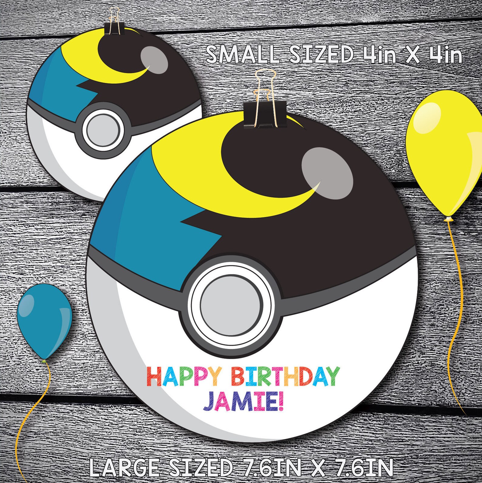 Pokeball Name Tags With Editable Templates, Pokemon Party, Pokemon ...