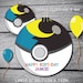 Pokeball Name Tags With Editable Templates, Pokemon Party, Pokemon ...