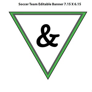 Soccer Theme Bulletin Border, Editable Name Tag & Banner, With Editable ...