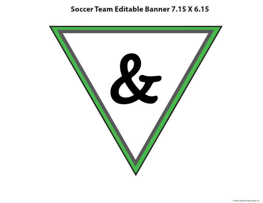 Soccer Theme Bulletin Border, Editable Name Tag & Banner, With Editable ...