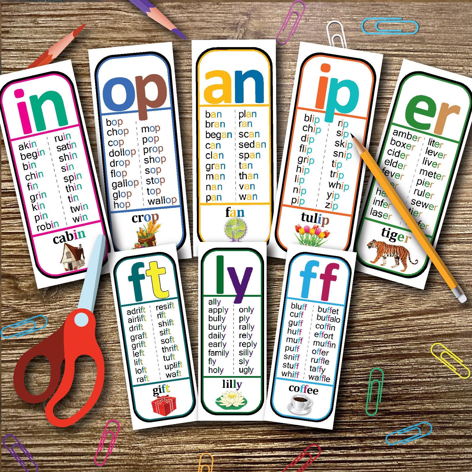 Word Endings, Phonic Activity Posters, Vowel Blends, R-controlled Pairs ...