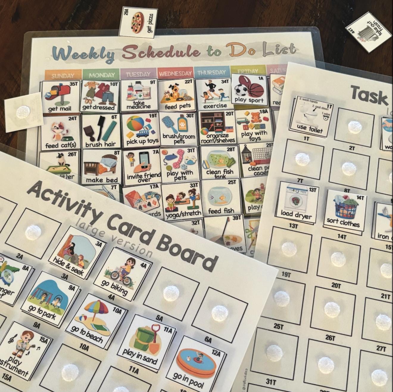 Kids Weekly Visual Schedule: Chore Chart, Routine Chart (editable ...