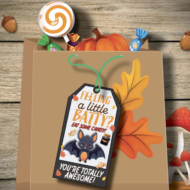 Halloween Tags Printable, Fall Thank You Tags, Fall Gift Basket ...