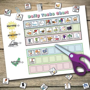 Daily Responsibilities Chart, Routine Cards for Kids, Cleaning ...