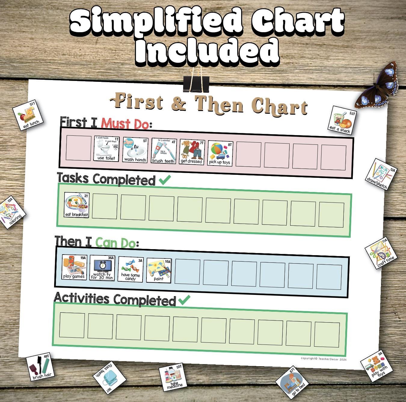 Visual Schedule, Routine Cards, Cleaning Checklist for Kids, Routine ...