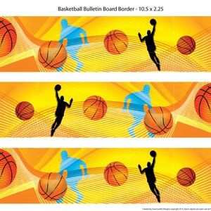 Basketball Theme Sports Classroom NBA Bulletin Border - Etsy