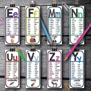 Alphabet Word Posters Classroom Decor Elementary Phonics - Etsy UK
