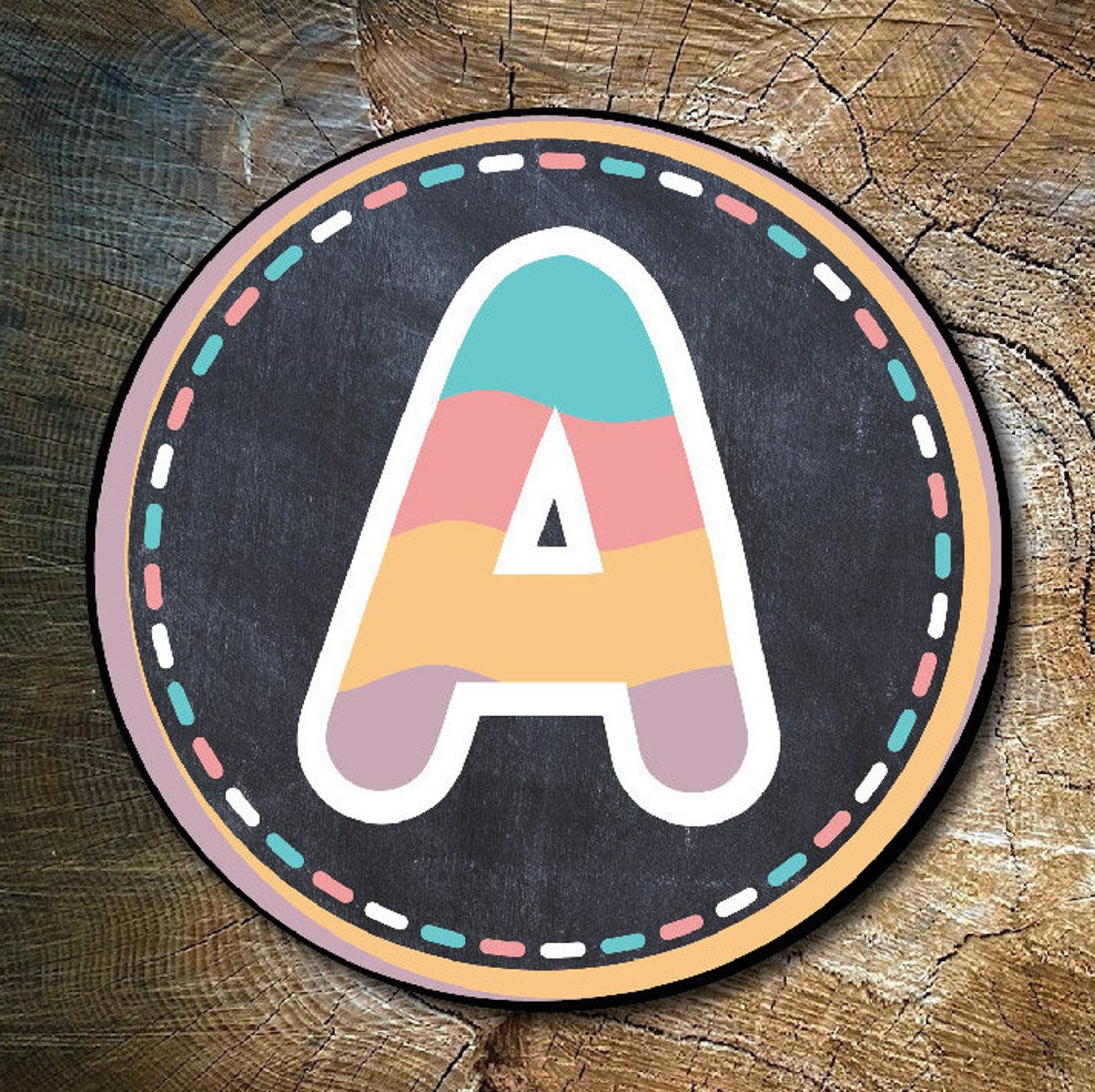 Alphabet Line Rainbow Classroom Decor Set, Alphabet Posters for ...