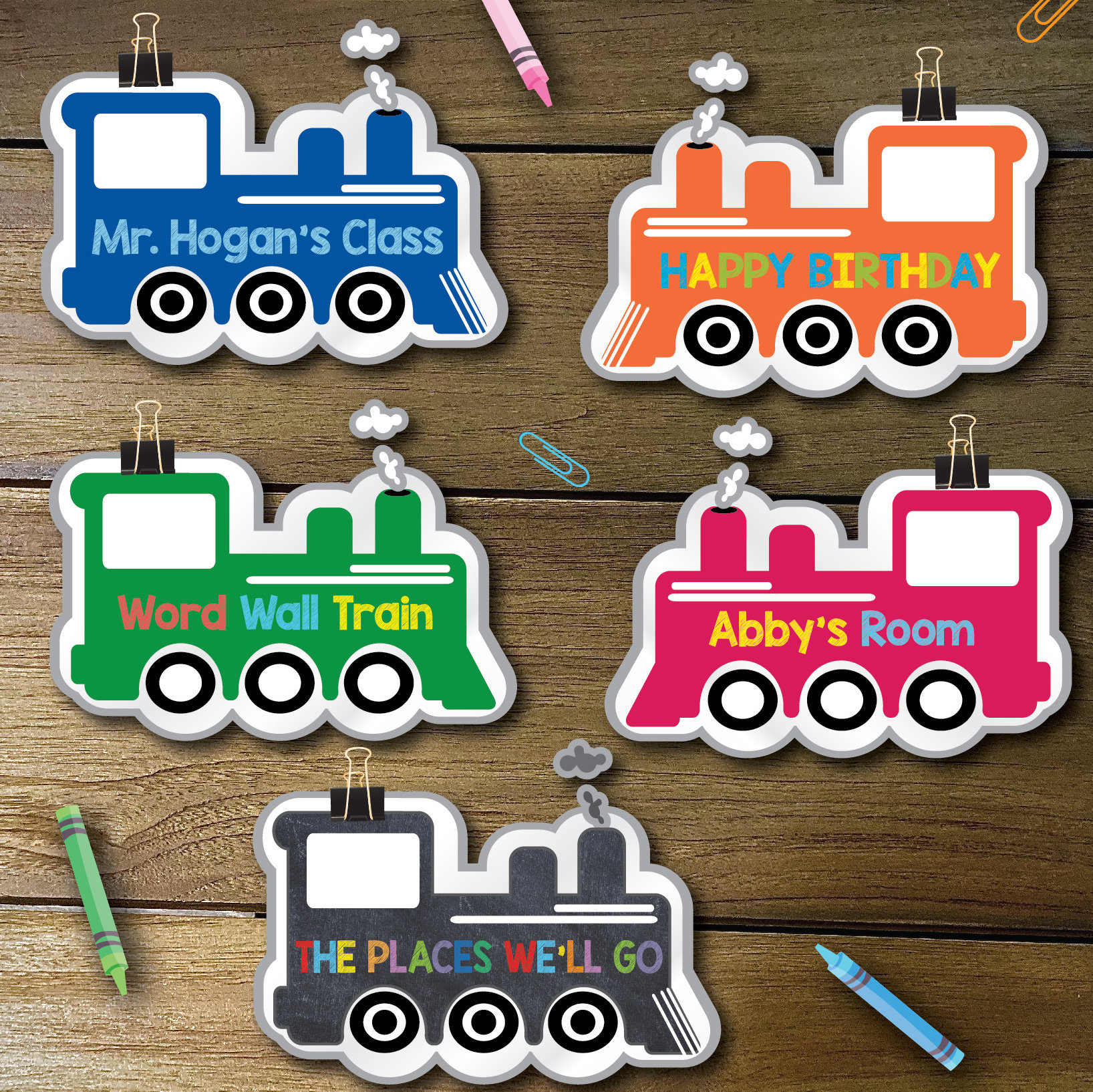 Kindergarten Wall Decorations, Train Classroom Rules Banner, First Day ...