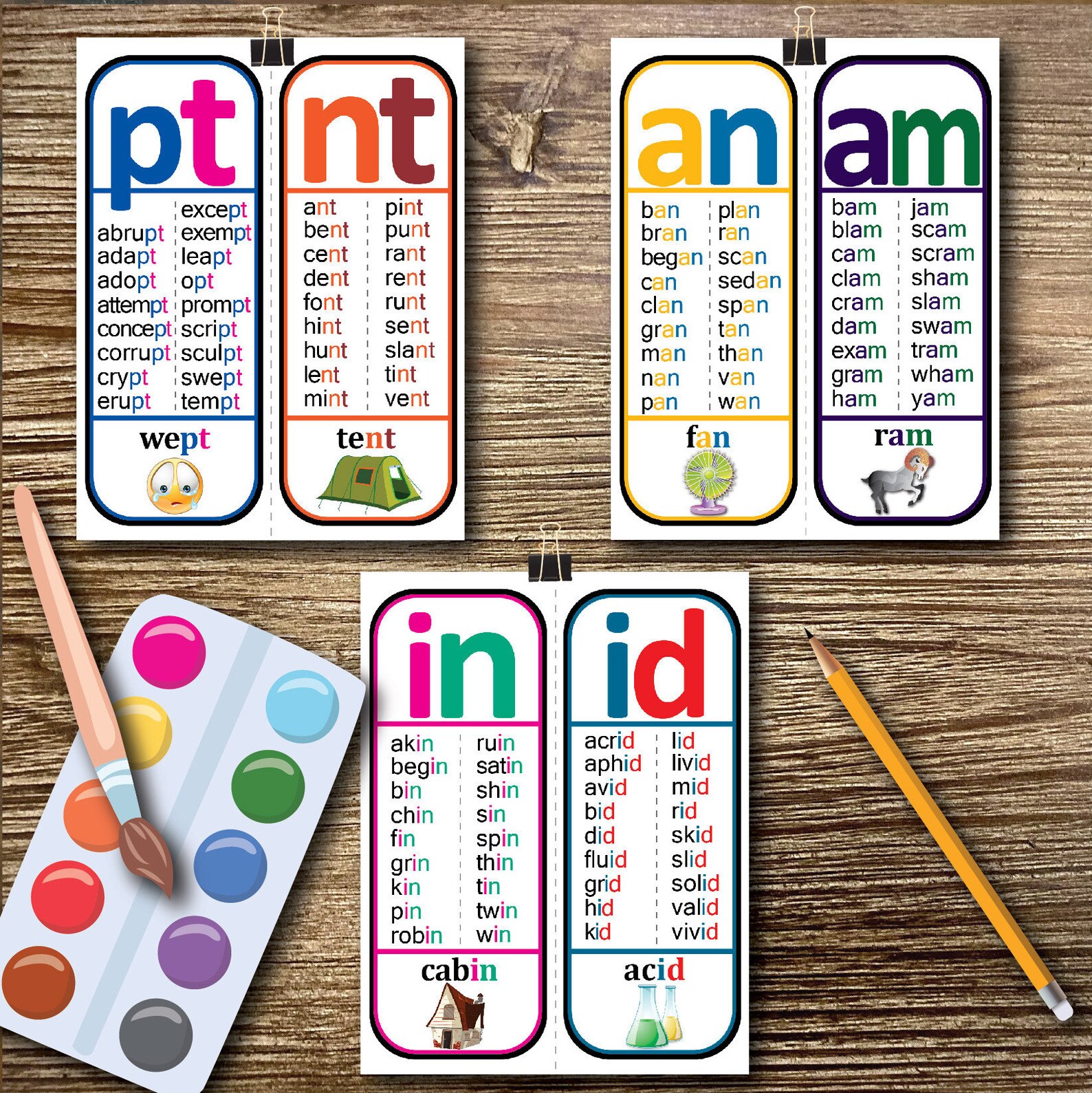 Word Endings Phonic Activity Posters Vowel Blends - Etsy