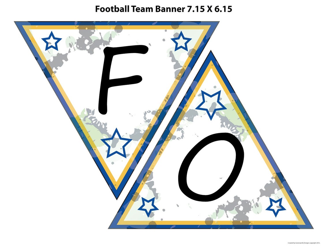 Football Theme Bulletin Border Banner Name Tags & Editable | Etsy