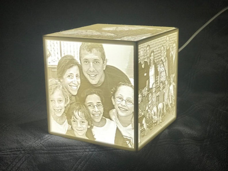 Custom 4 Photo Light Box 3D Printed Lithophane Lamp | Etsy