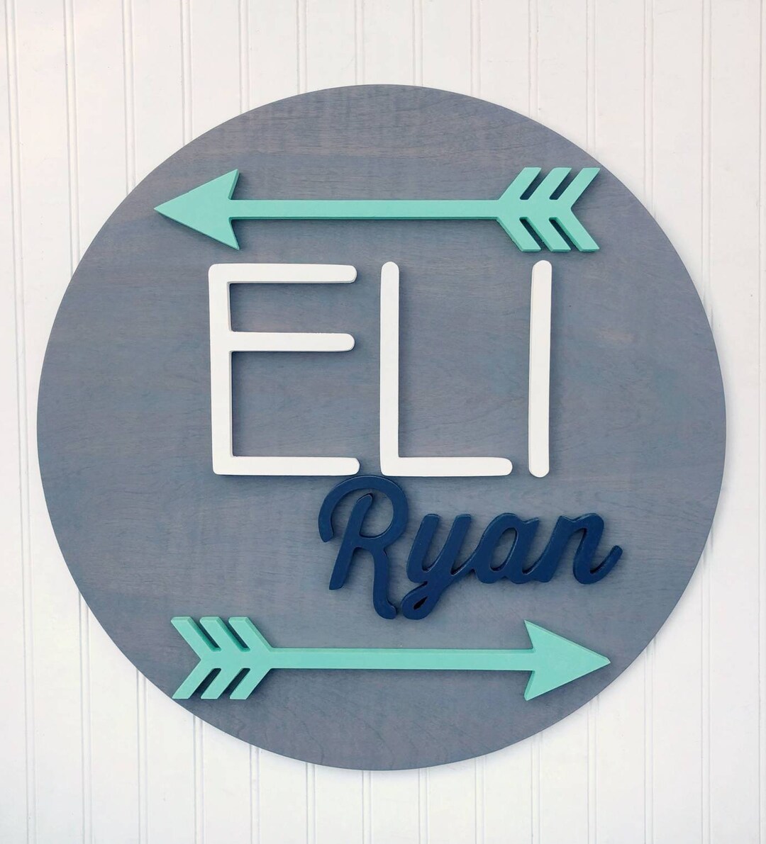 30 Double Arrows Name Wood Sign Wood Cut Out Name Cut Out Nursery Name ...