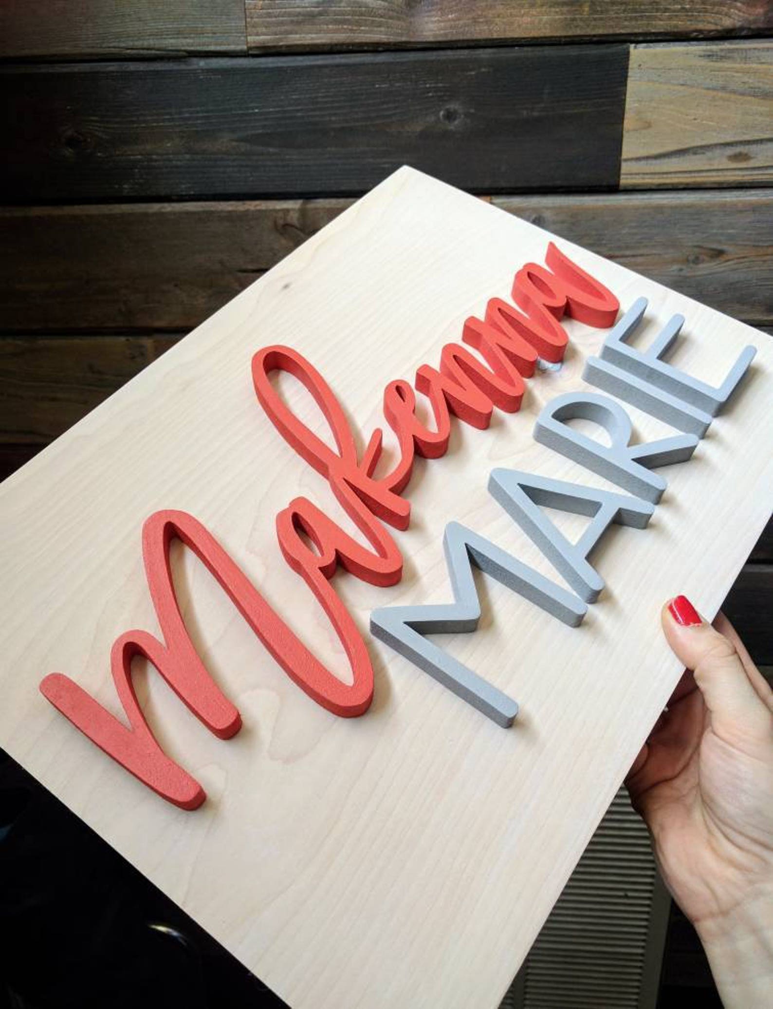 12 X 16 Custom Name Wood Sign Wood Cut Out Name Cut Out - Etsy