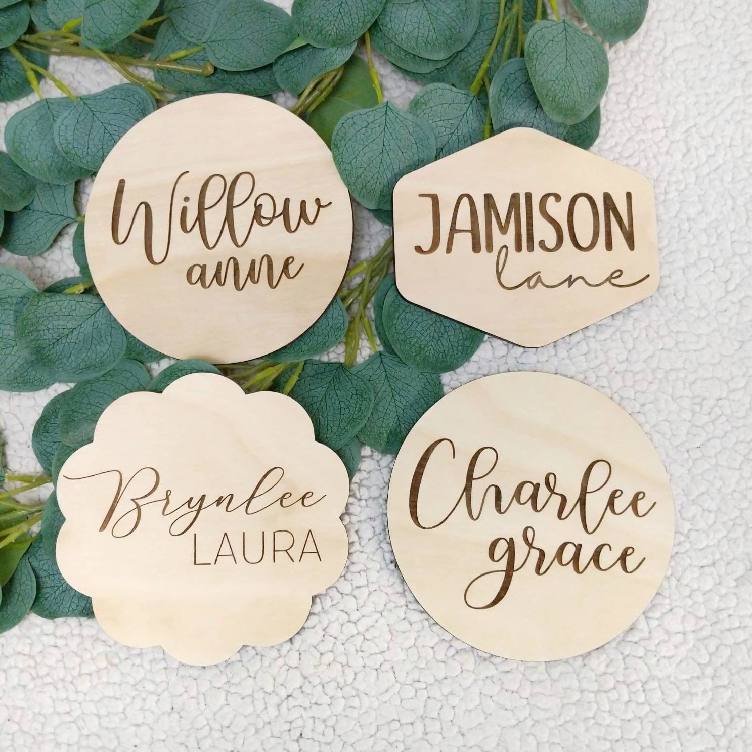 Wooden Engraved Name Sign Name Announcement Sign Nursery - Etsy