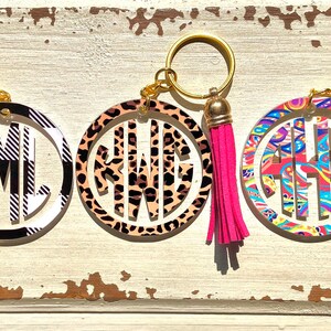 Monogram Keychain, Monogram Keychains, Monogram Key Chain, Monogram Key ...